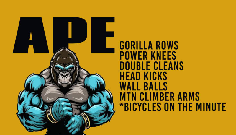 Join the Jungle with Today's Ape WOD - Academy of Self Defense